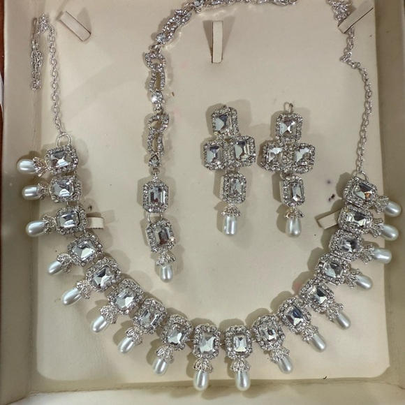 Jewelry | Indian Pakistani Silver And Pearl Jewelry Set | Poshmark